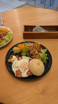 ホテルから15分程の
はなちゃんカフェ&ベーグルでモーニング