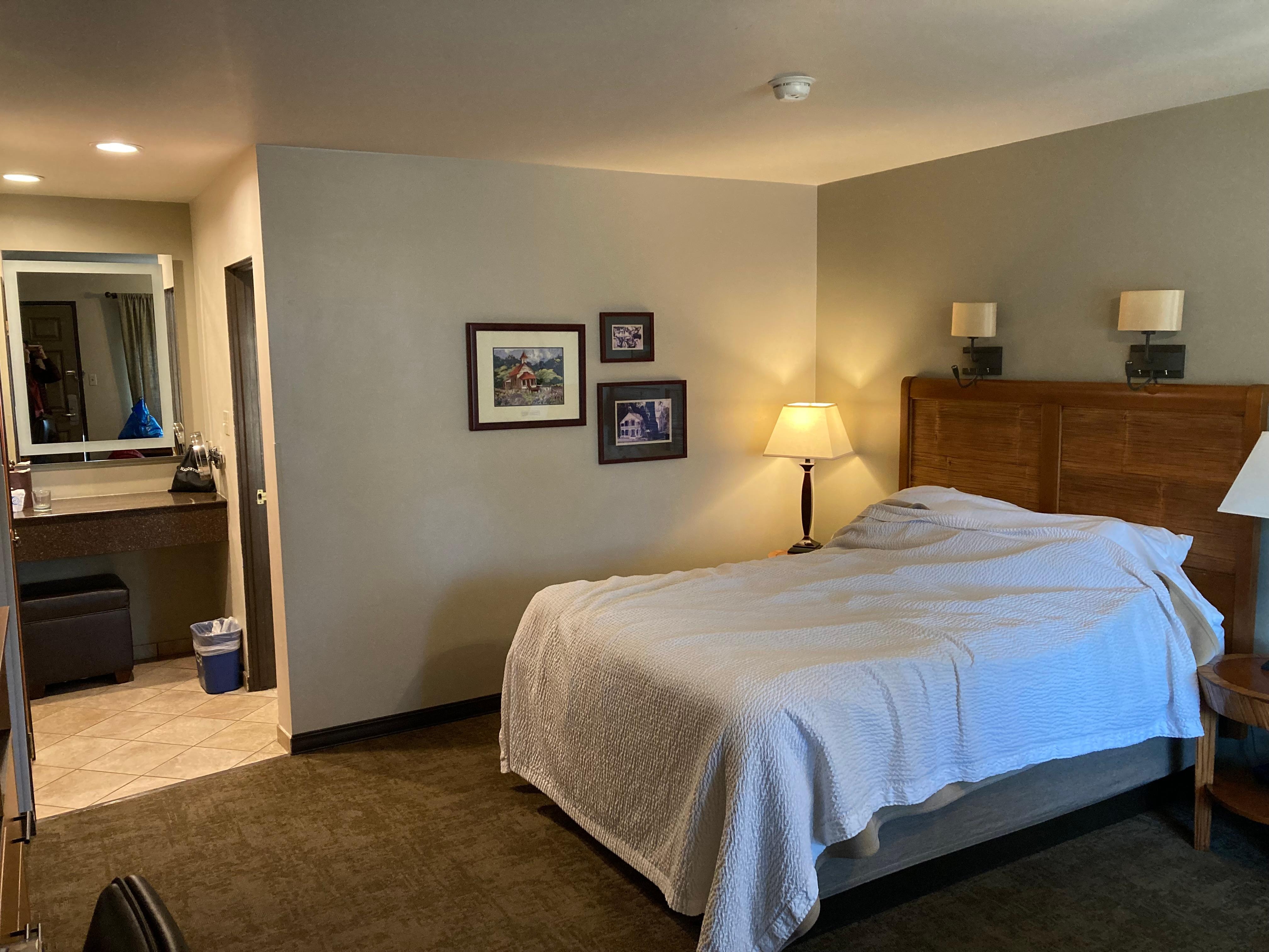 Bedroom before we left the property. 