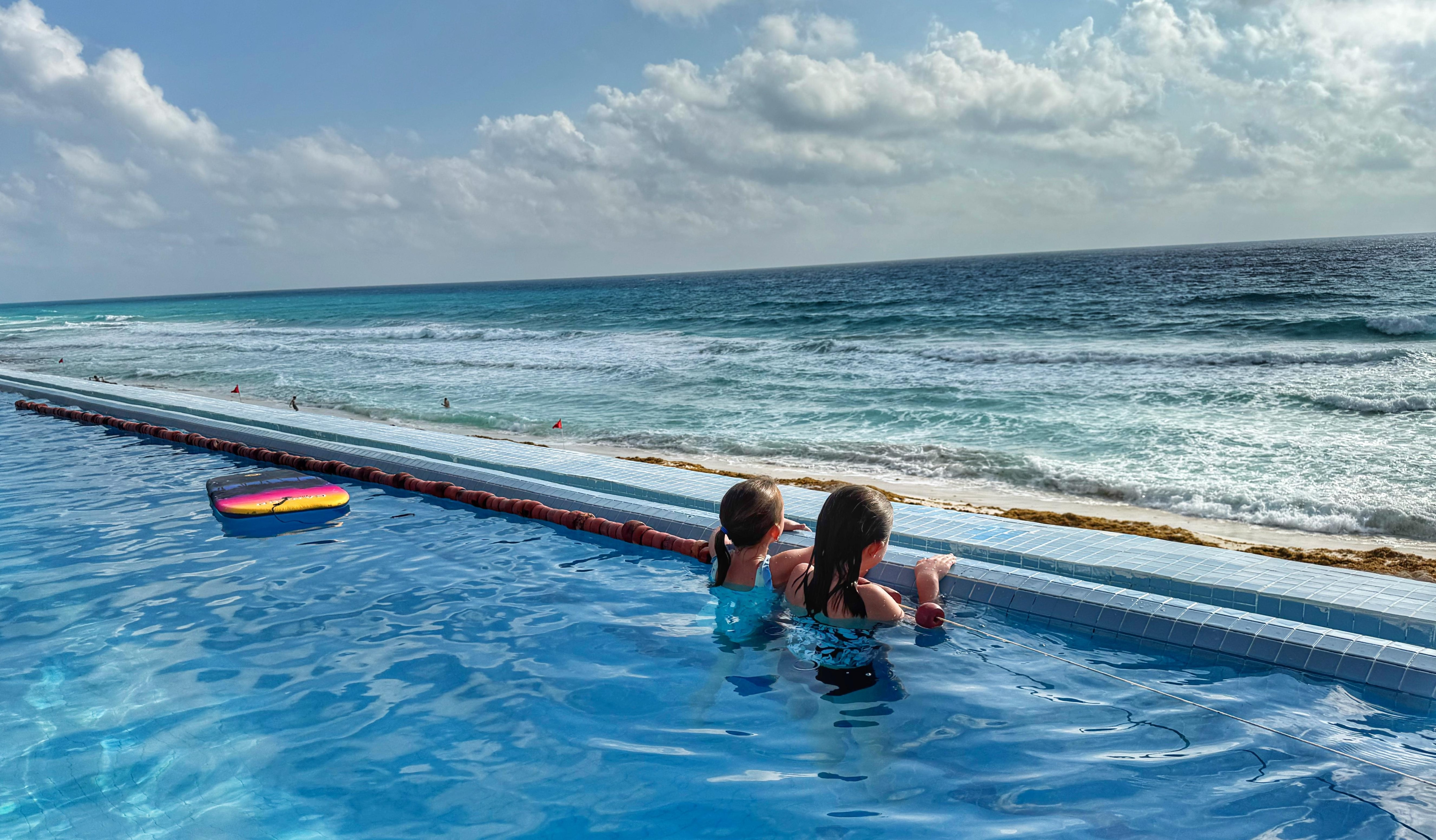 View from the main pool.