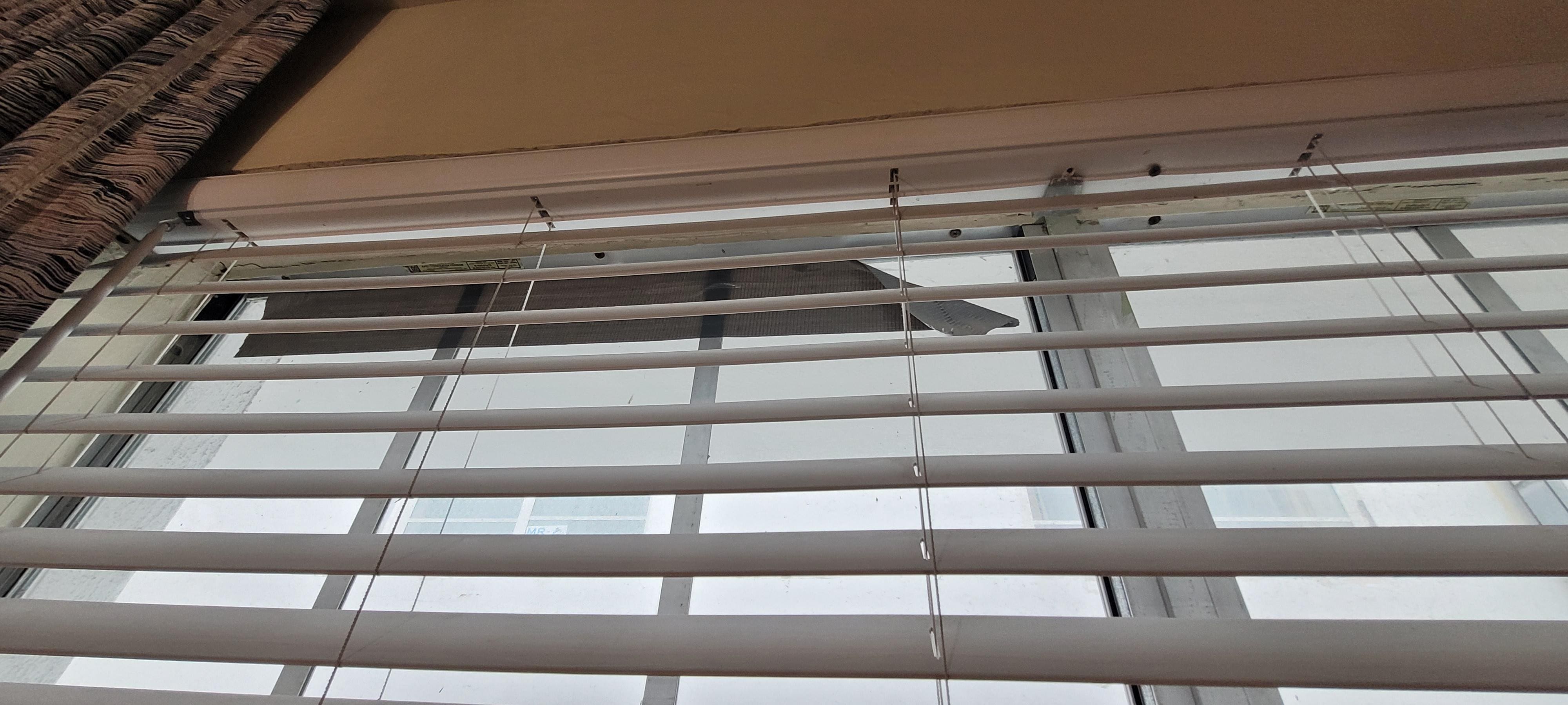 Duct tape on the window