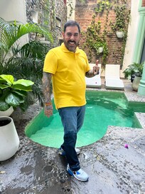 I was busy admiring the place and stepped in to the pool! 🤣🤣🤣