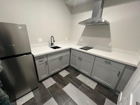 Kitchen area in room