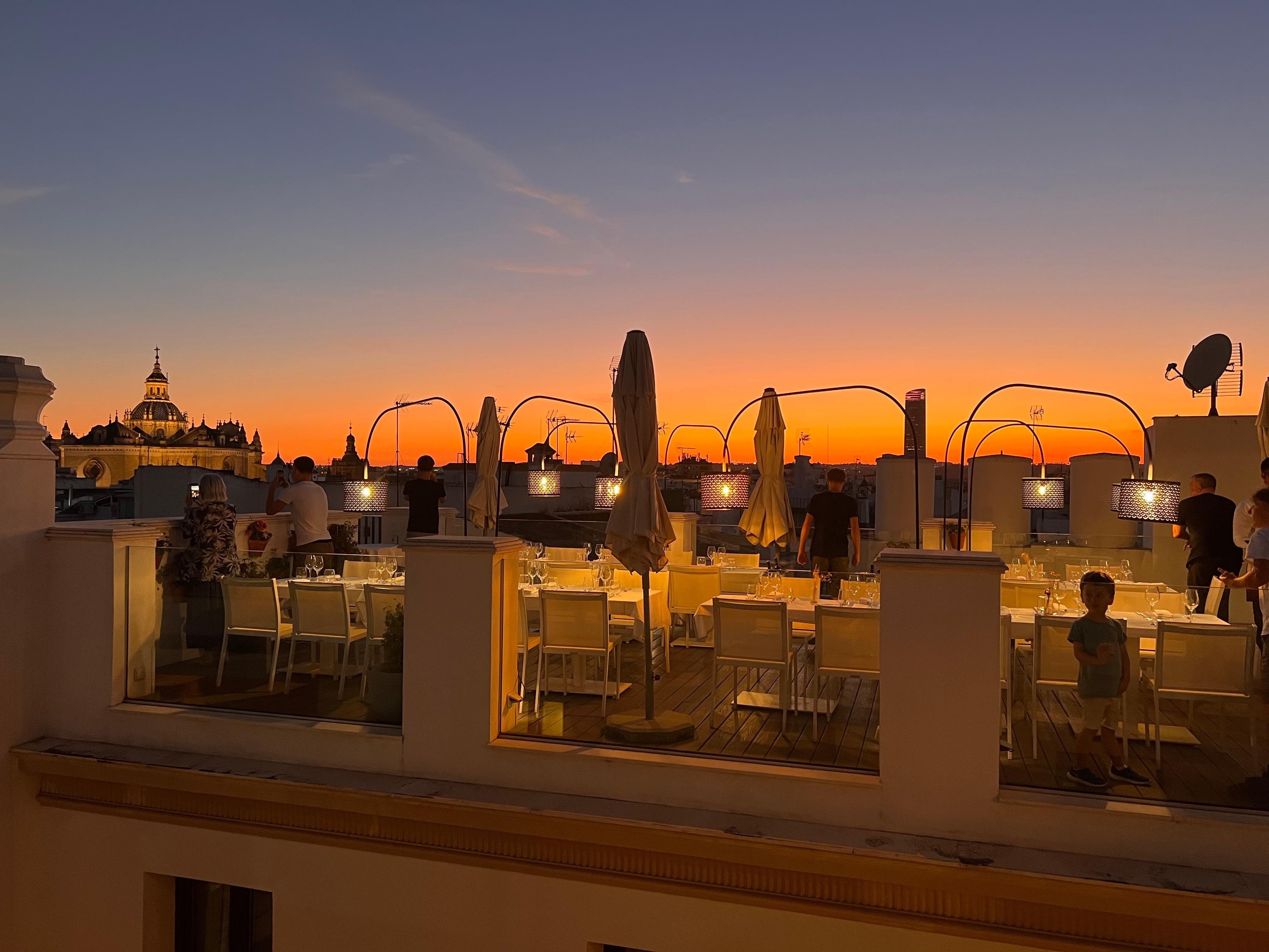 Terrace Reataurant at Sunset