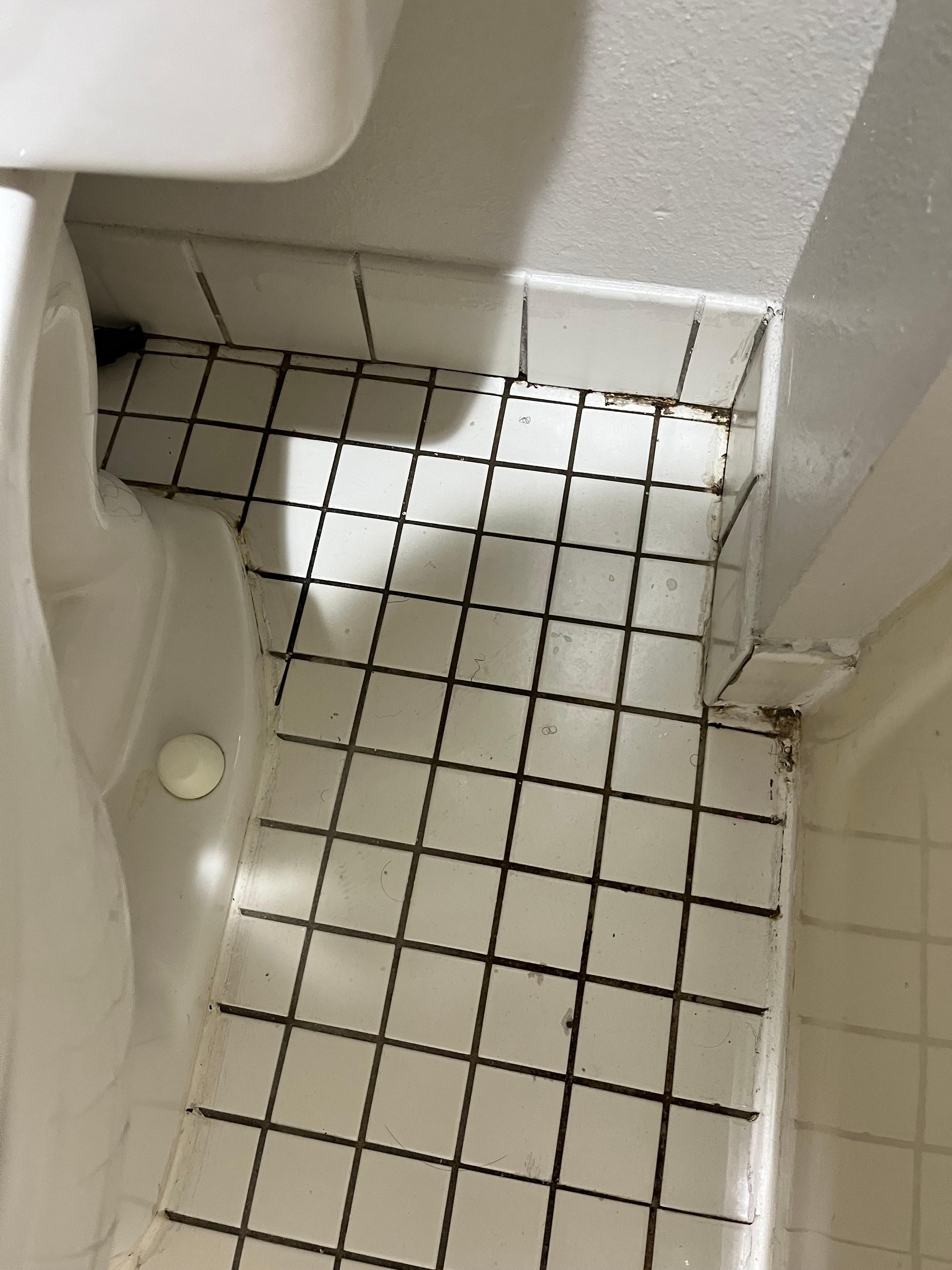 Aqui também mais cabelo de outros hóspedes. 