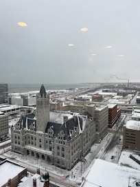 View from the 23rd floor indoor pool.