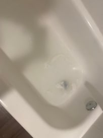 Still water in tub