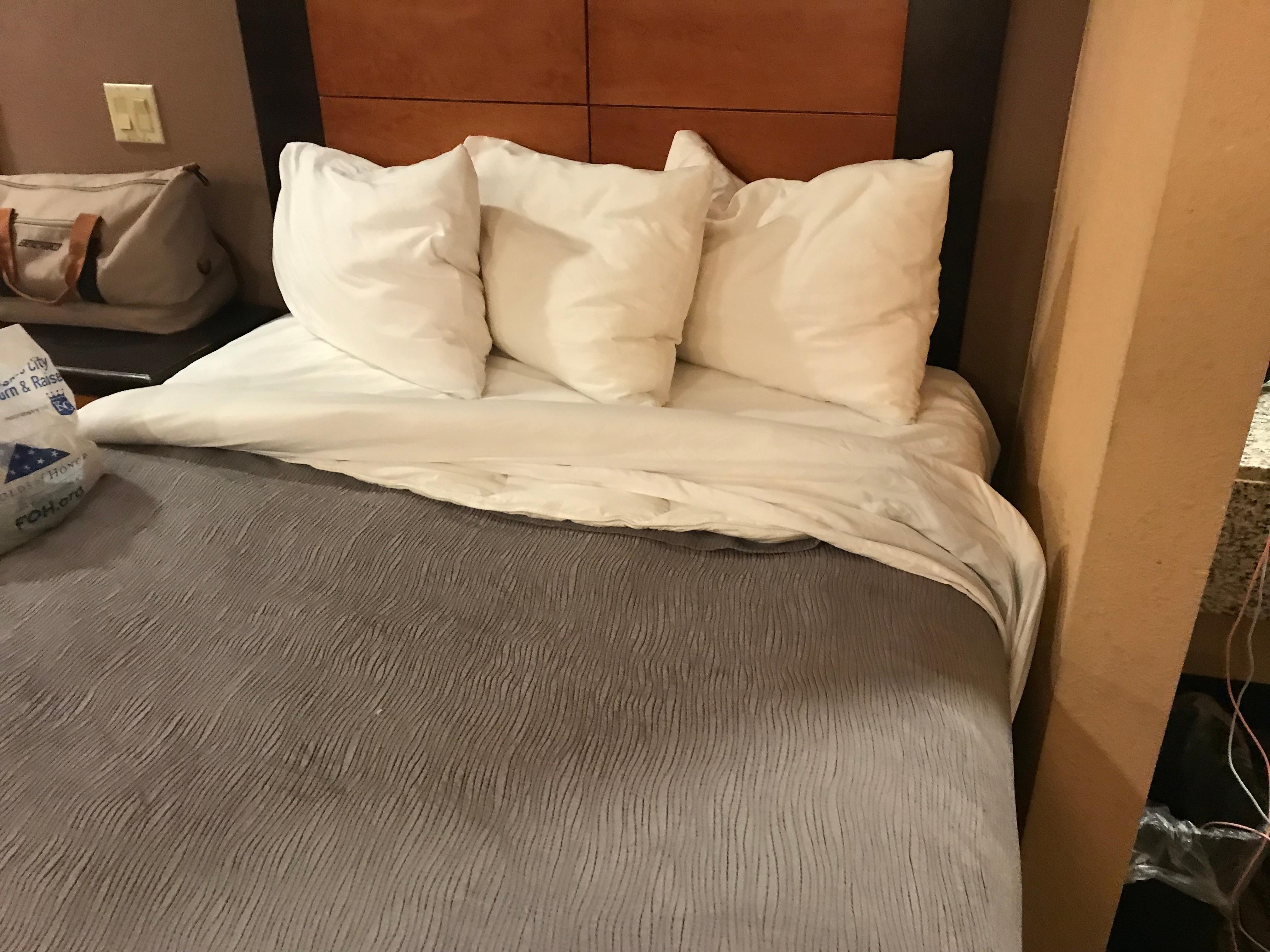 The second bed looked like it was halfway made