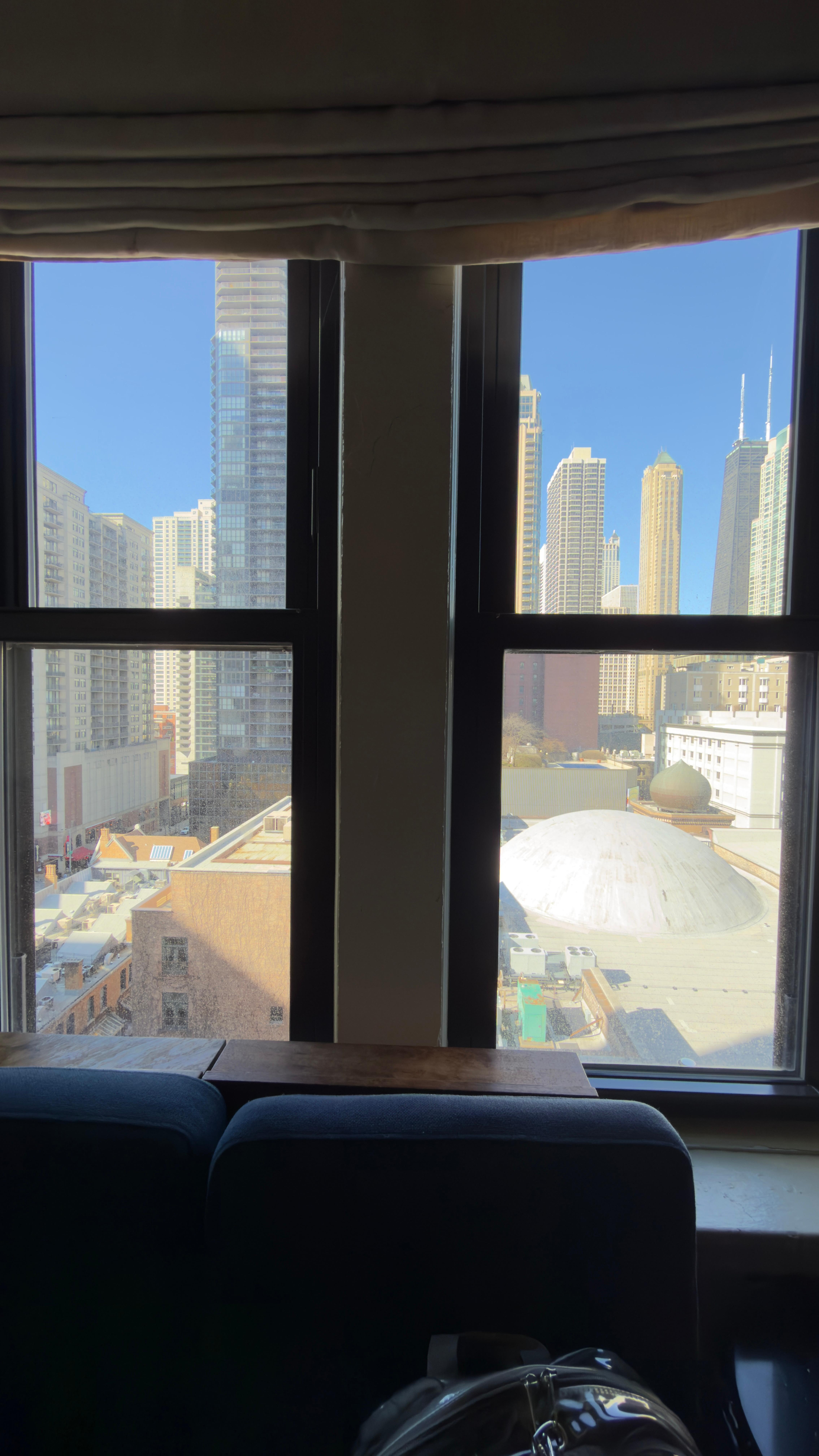 Looking out the window