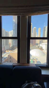 Looking out the window