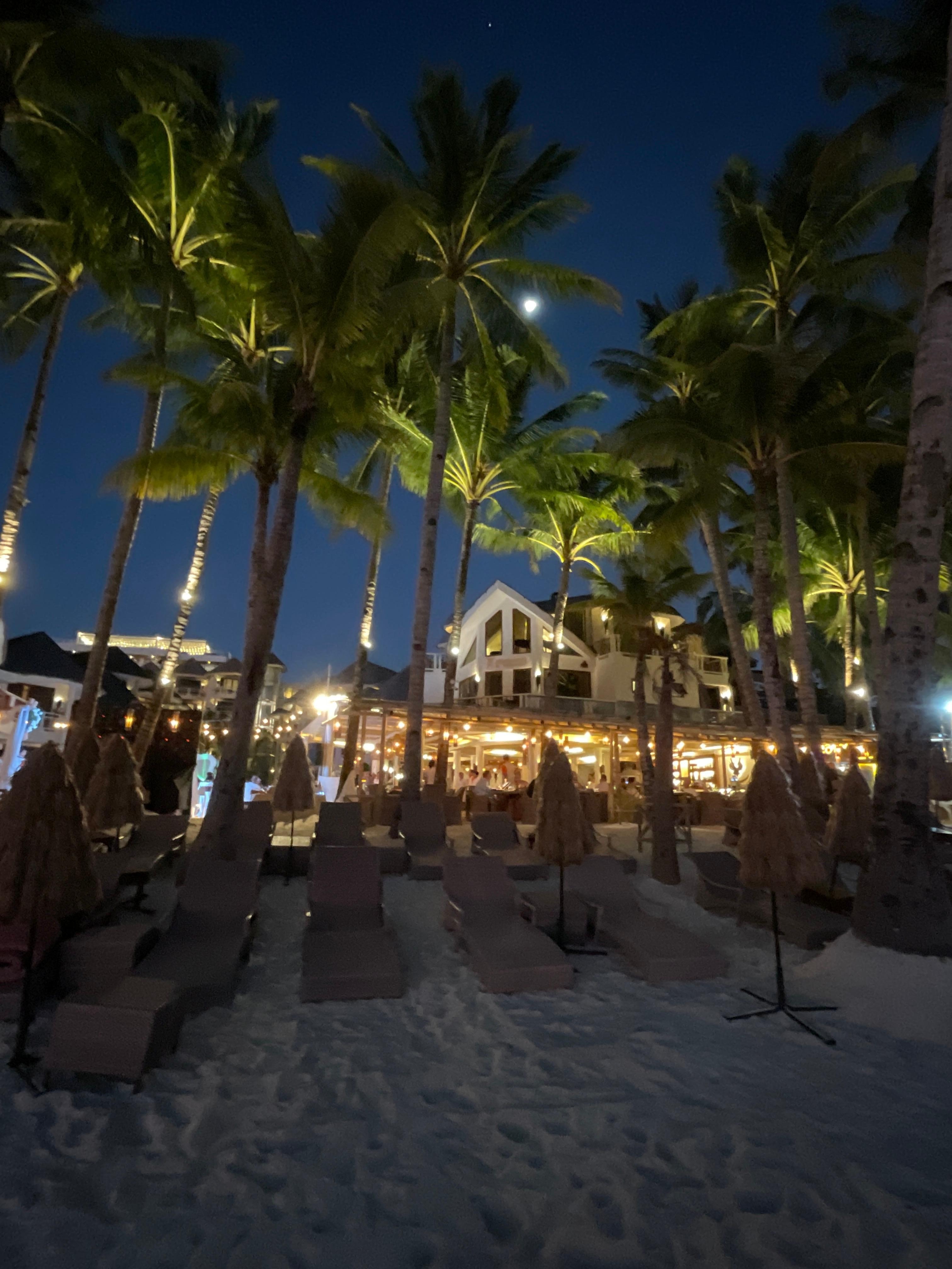 Night view from the beach