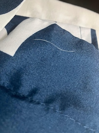 Hair on pillow. My hair is long blonde