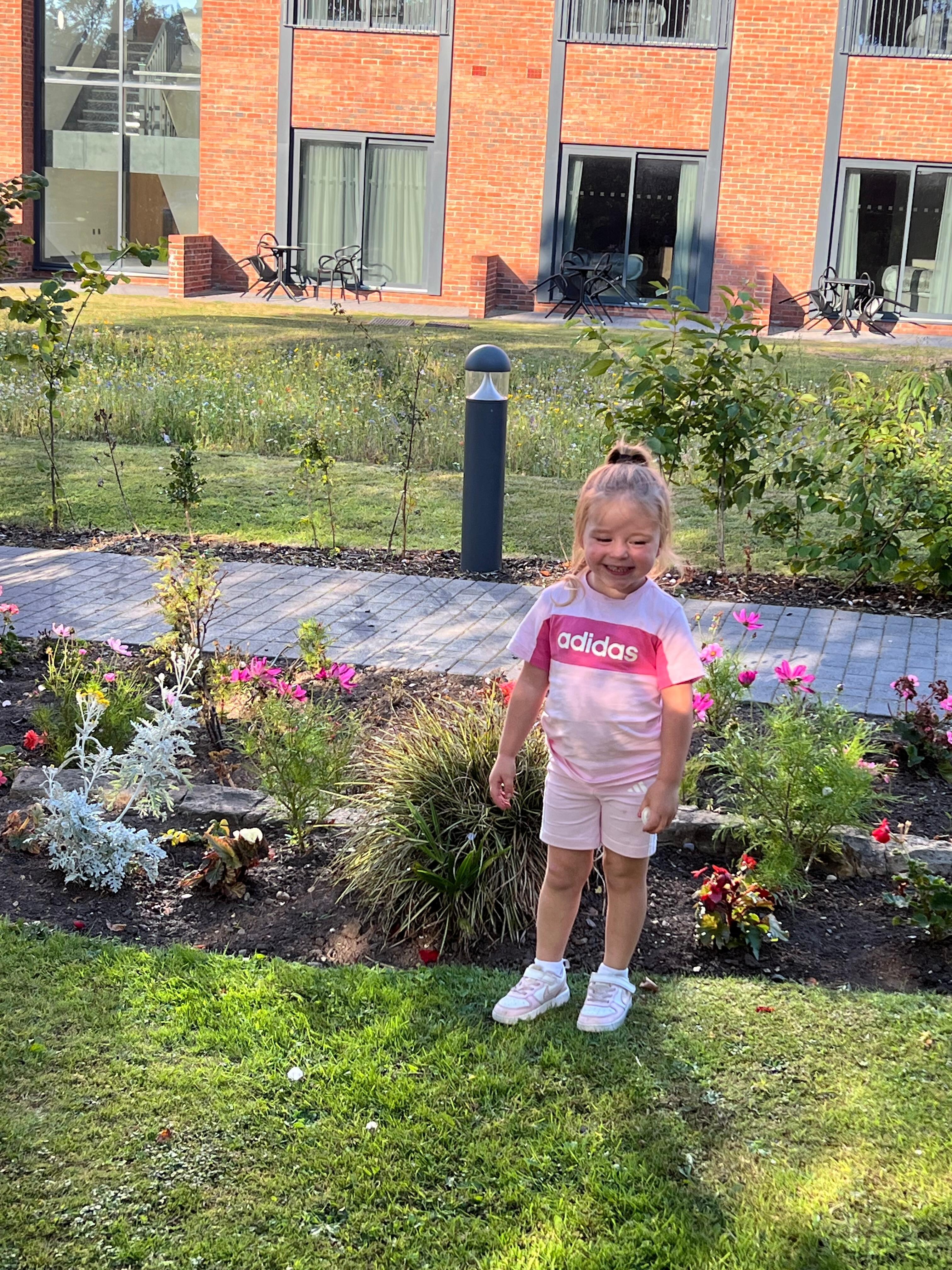 Walk in the gardens with grandbaby