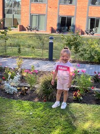 Walk in the gardens with grandbaby