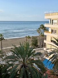 Utsikt från hotellrum.