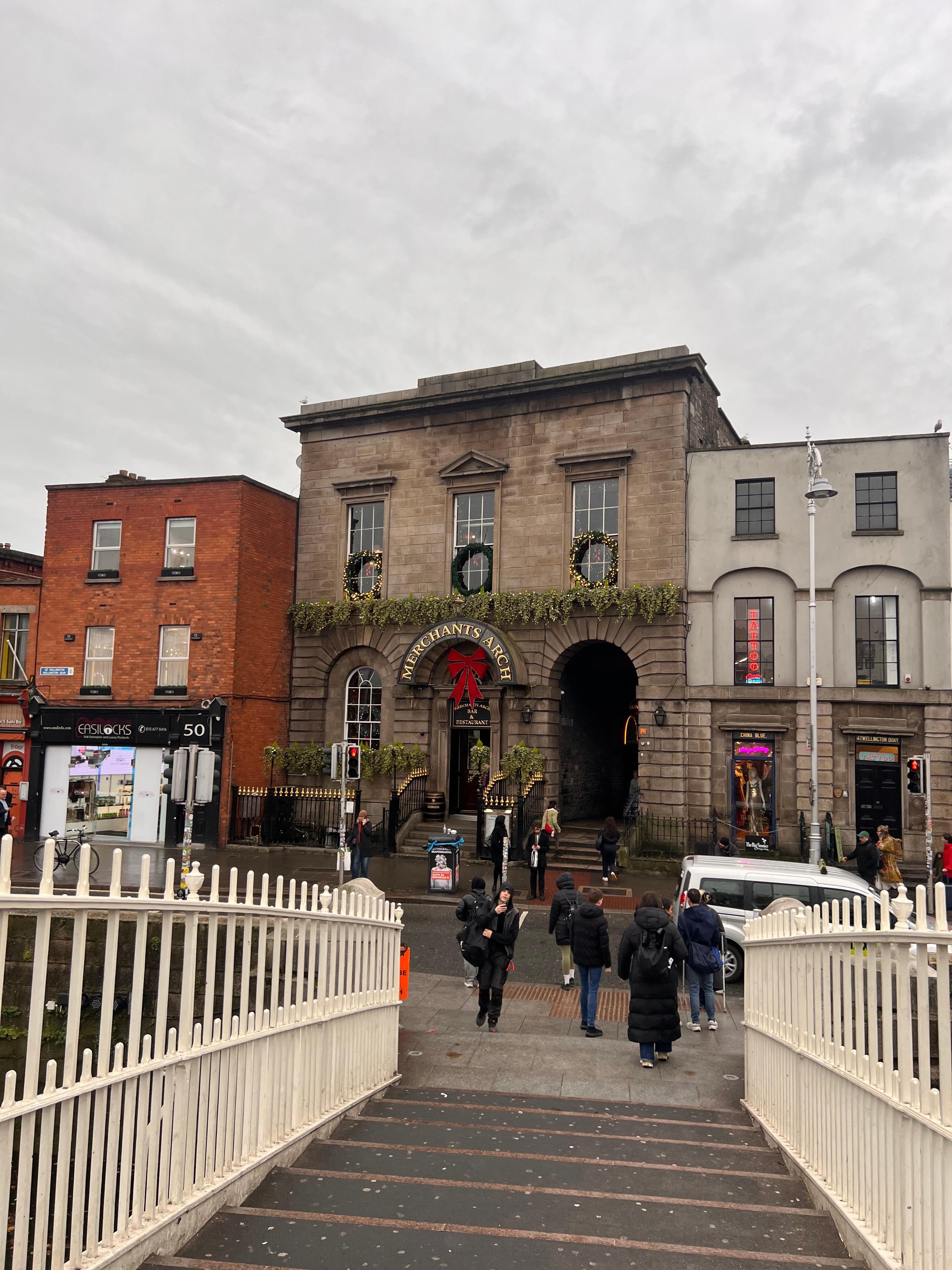 This is the bridge across from the hotel to Temple bar