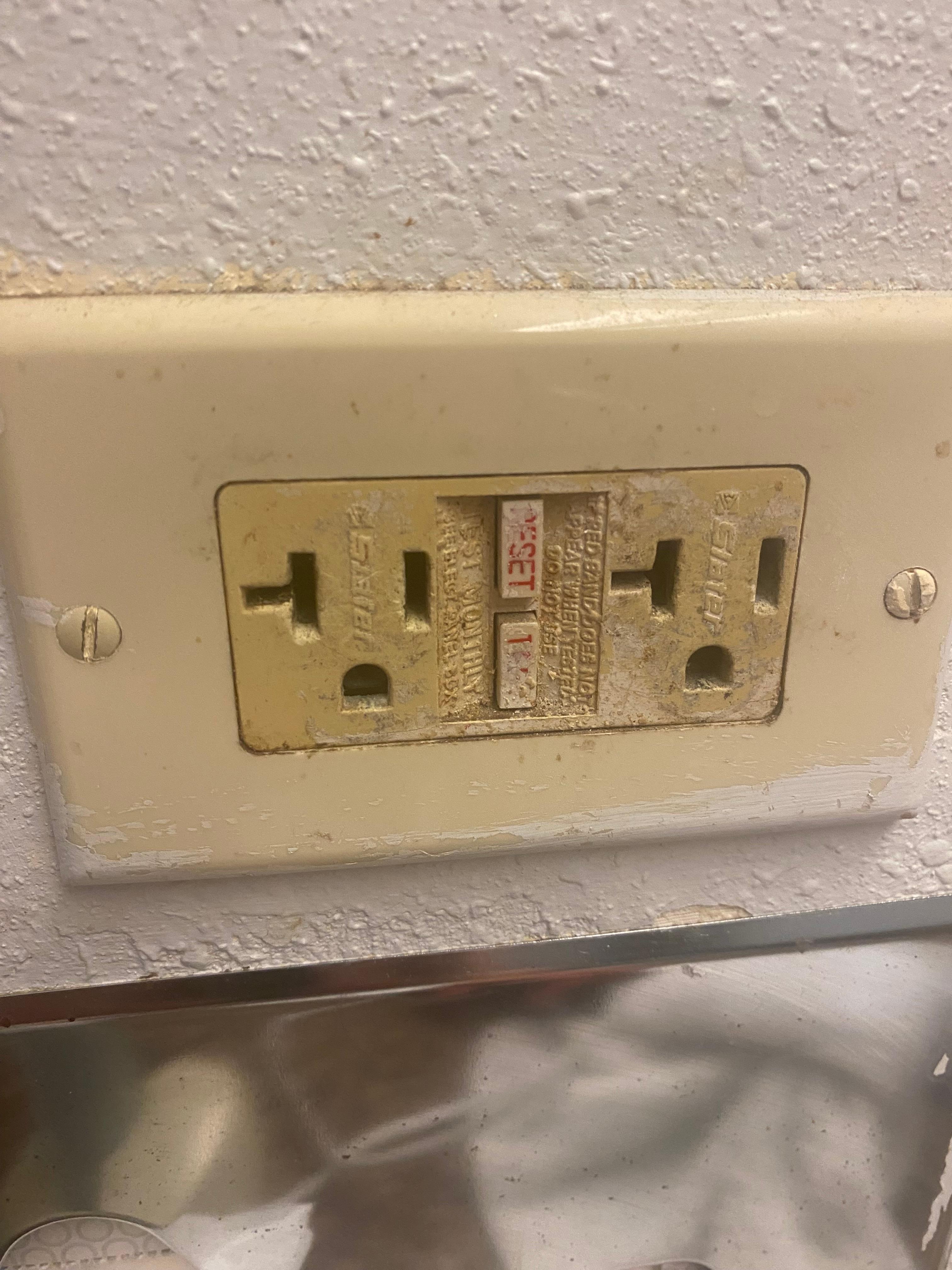 The outlets looked like fire hazards. 