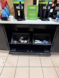 Once in my room, I called the front desk to confirm that they would actually have the continental breakfast. Again, this is one of the reasons I chose to stay there. This is the "continental breakfast" that they provide.