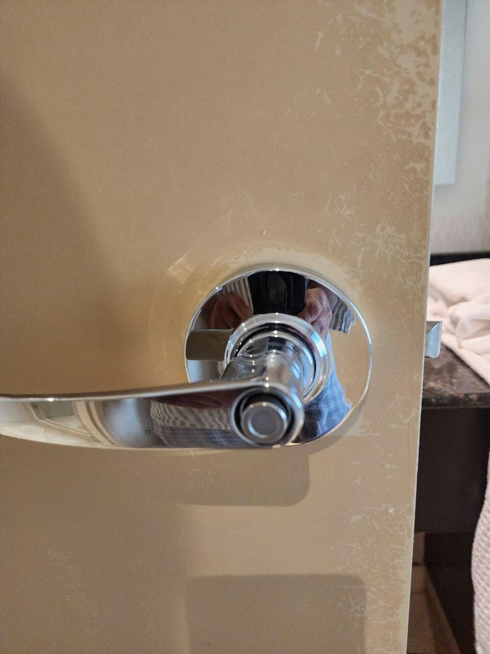 Doors color are discolored 
