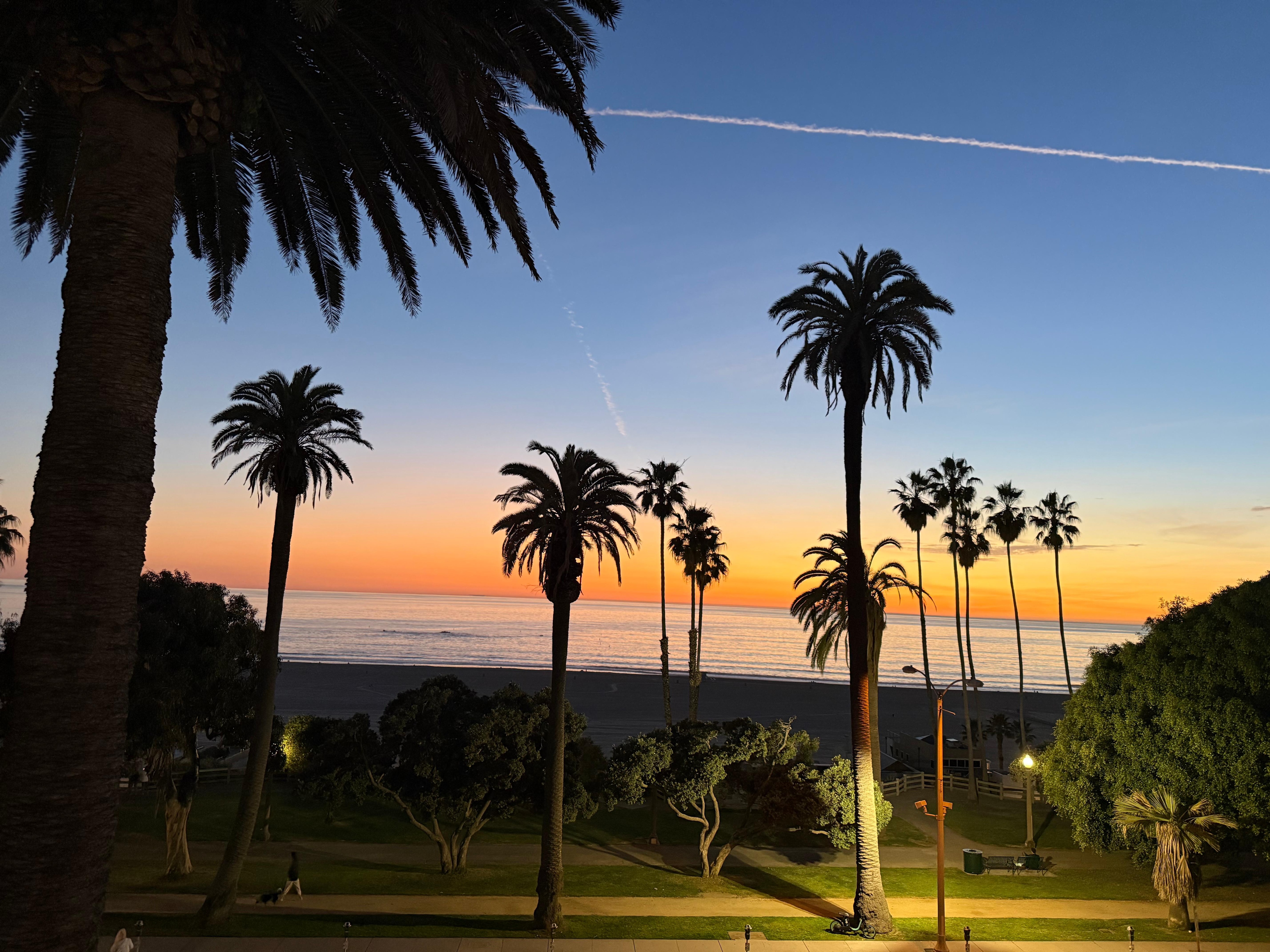 Couché de soleil de notre chambre.