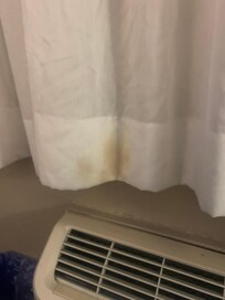 Stains on curtains