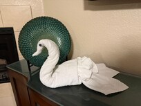 A nice touch to greet us when we arrived