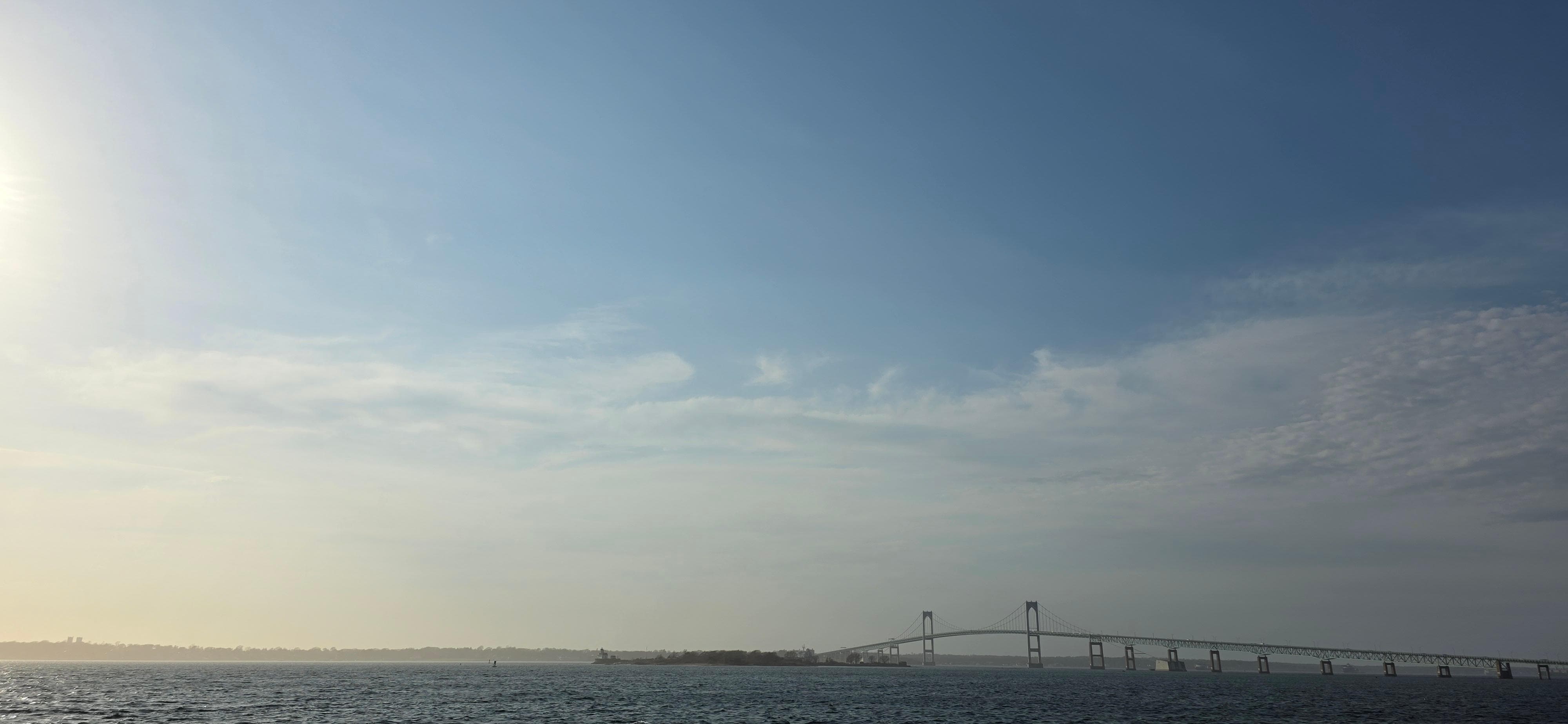  View from hotel room's balcony.