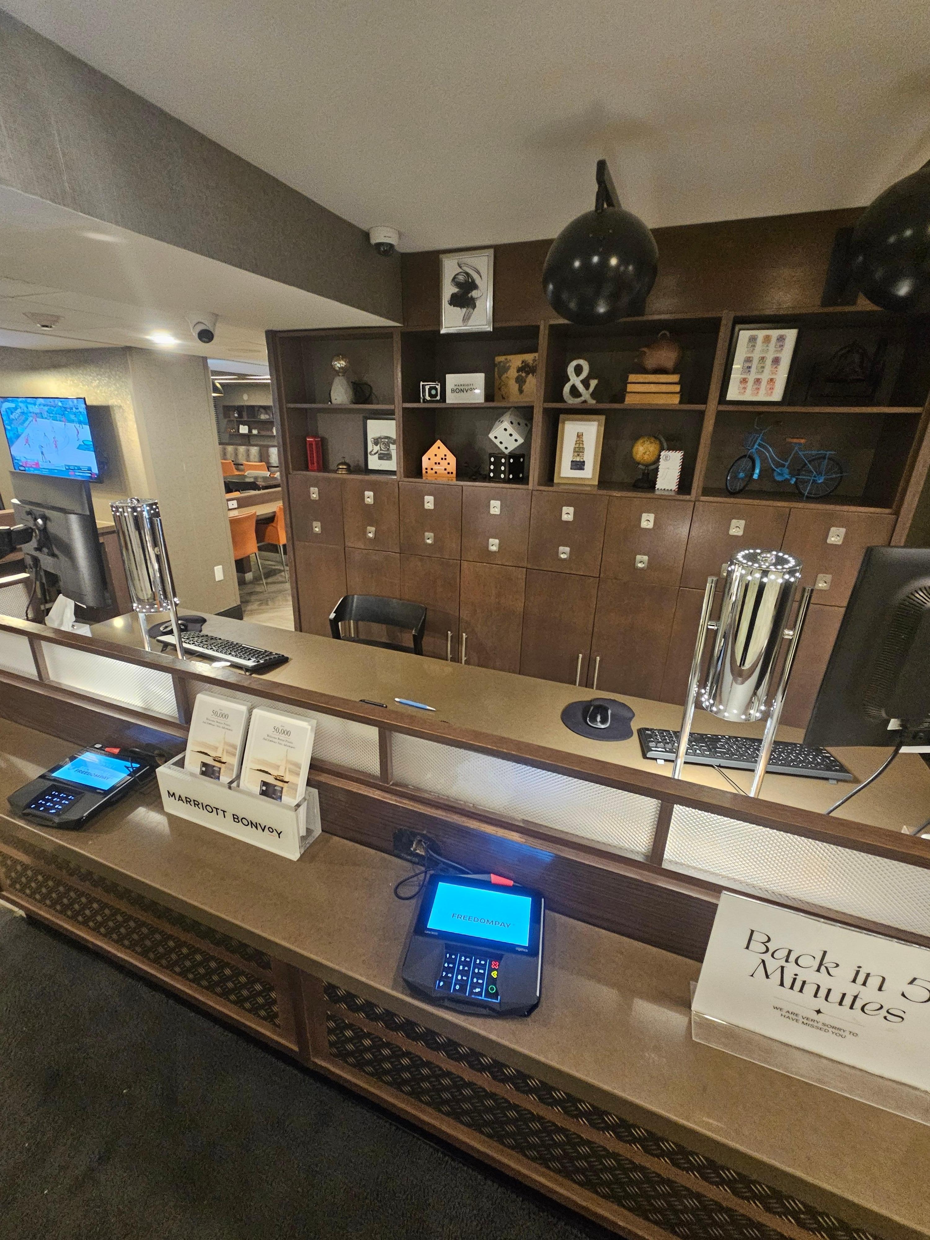 Always empty front desk