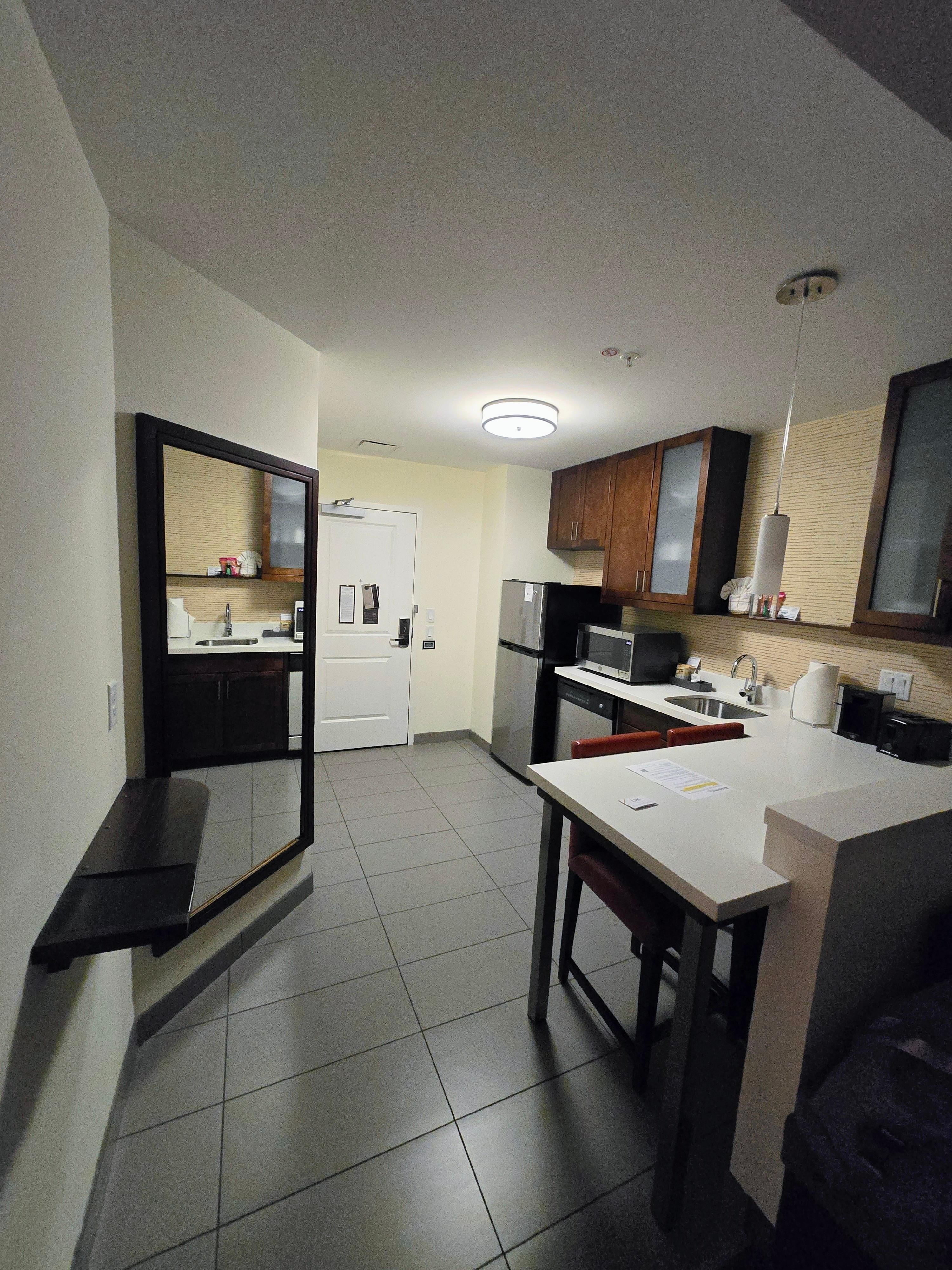 Clean little kitchen area