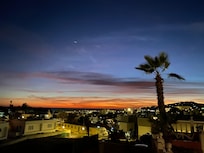 Sunset from our balcony