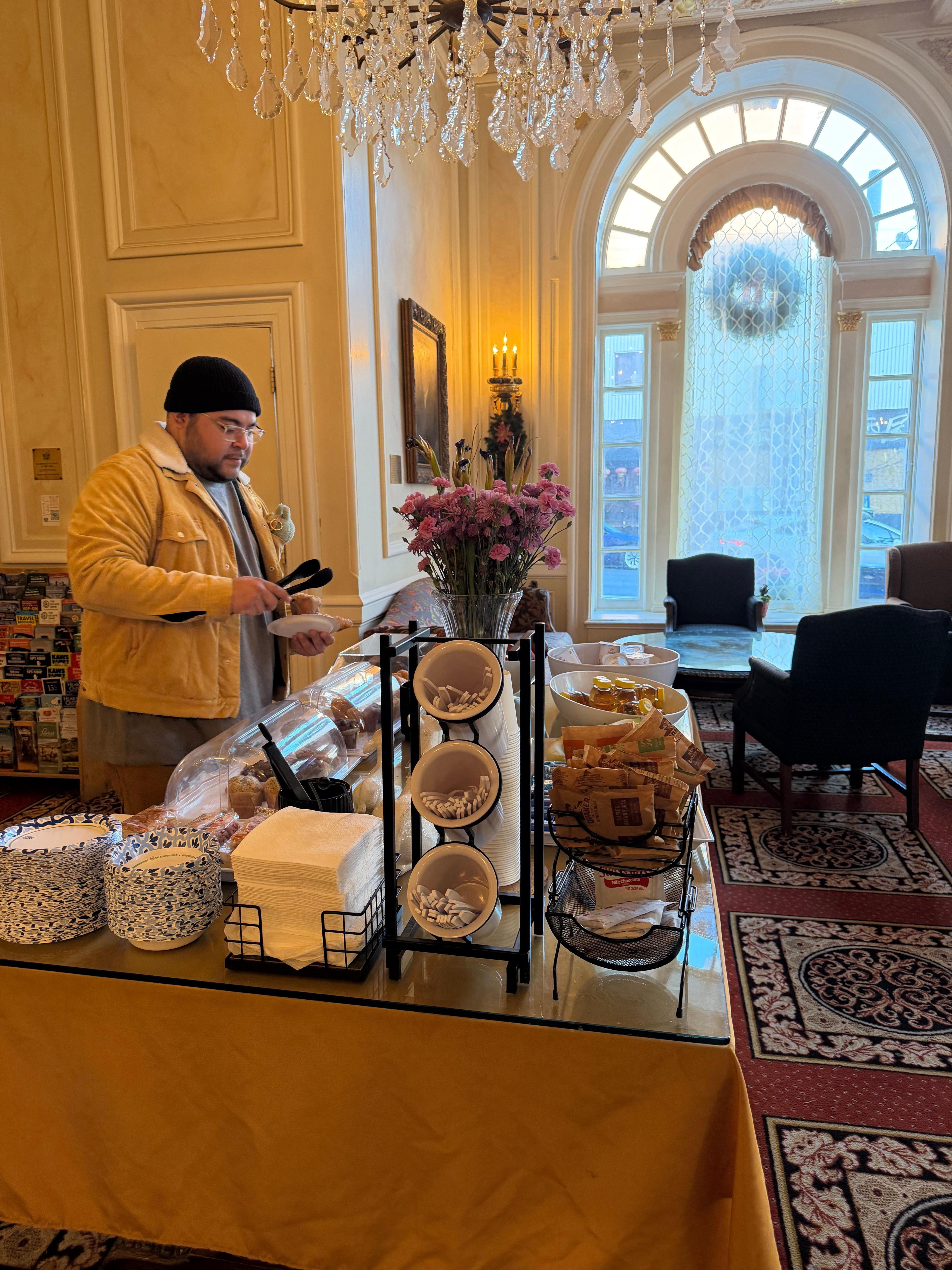 Free Continental Breakfast every morning.  