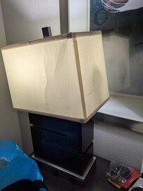 Lamp shade is broken and wouldn't stay straight