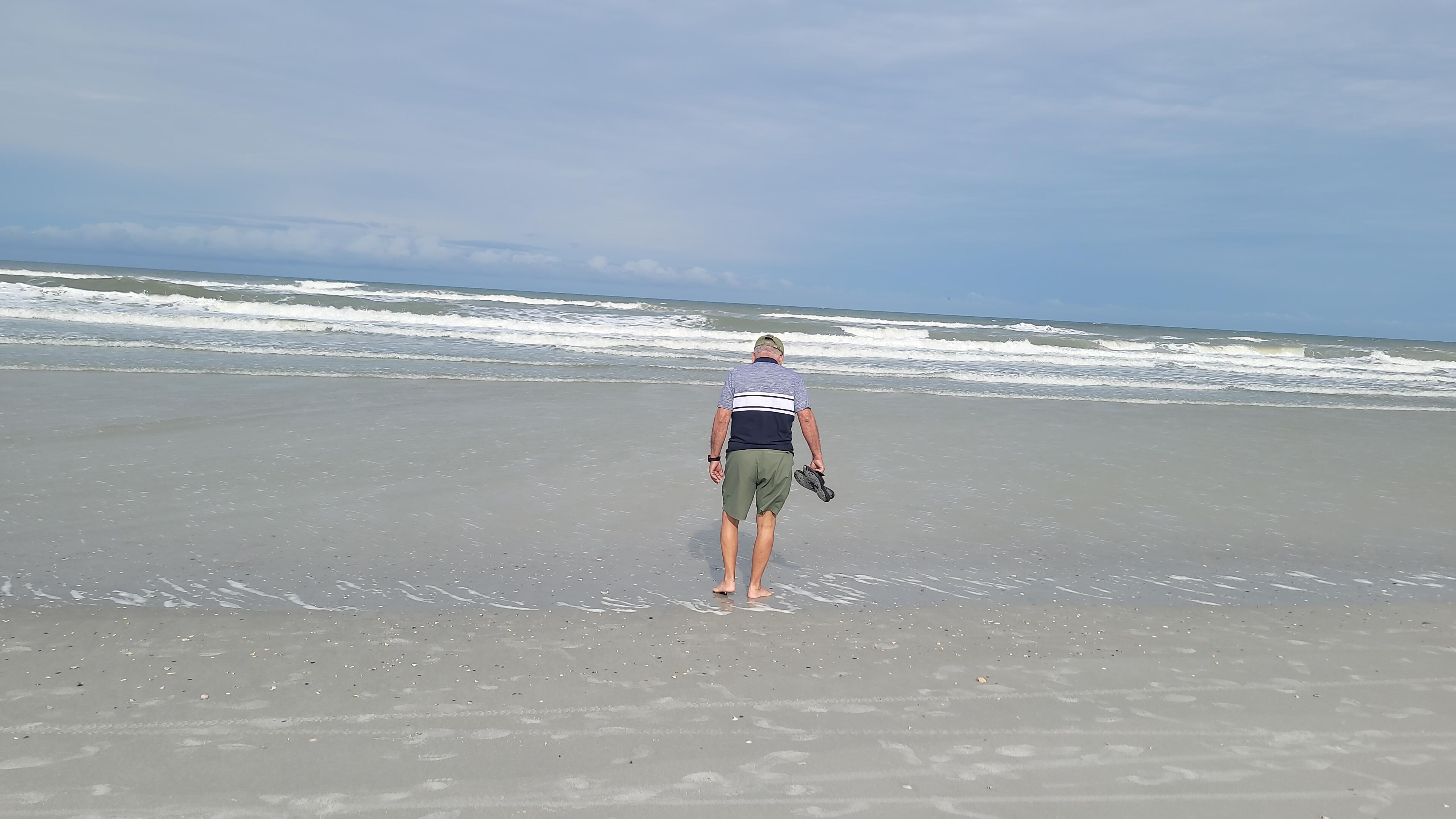 Private beach area