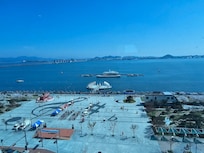 호텔룸에서 본 풍경