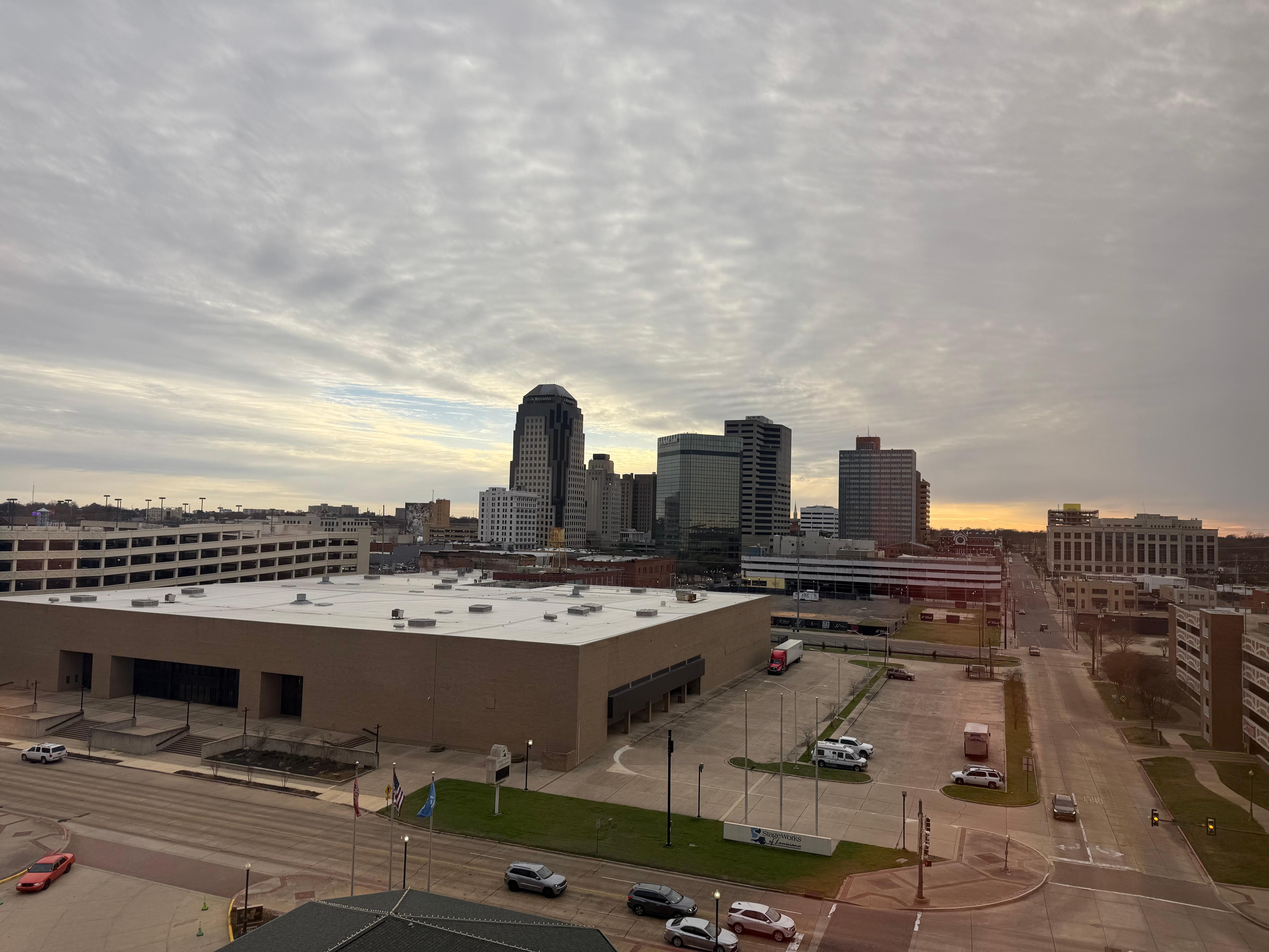 Sunset view of downtown 