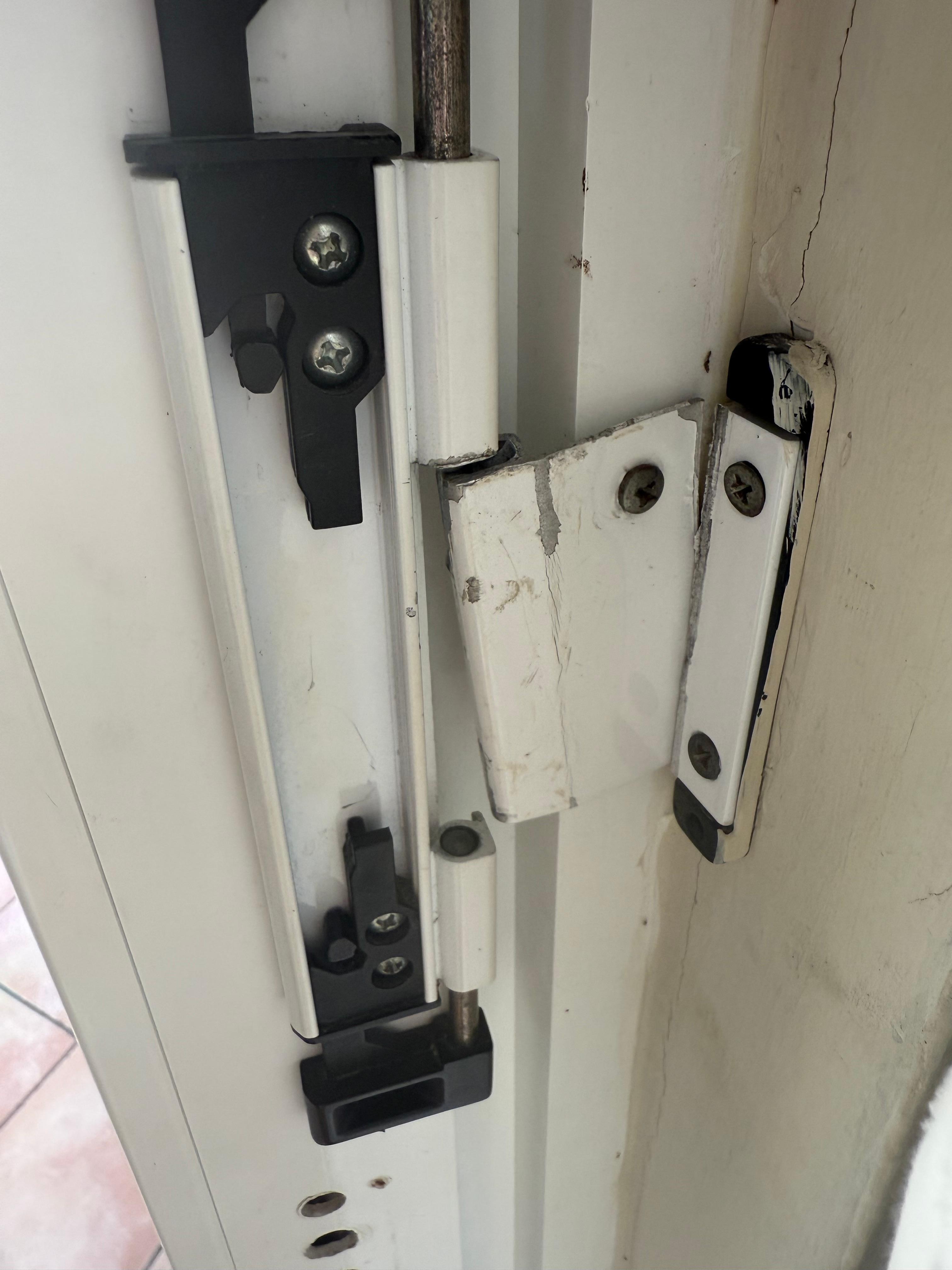 Balcony door impossible to lock, while neighbors enjoyed their party with weed my daughter and I didn't feel safe