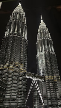 Club room with twin towers view