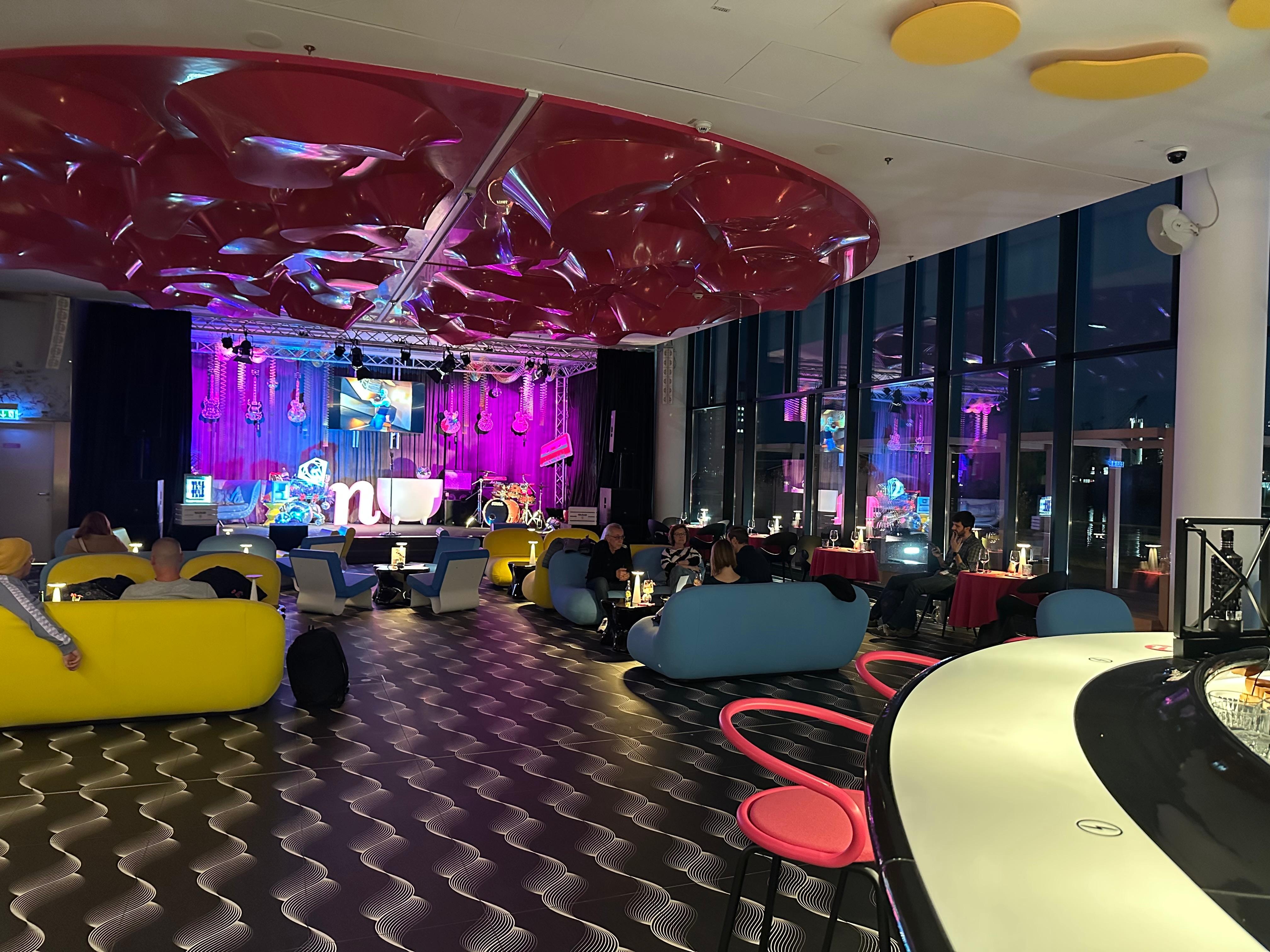 We were here in winter, imagine the outdoor river patio area (not pictured) is pretty cool.