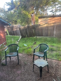 Patio falling fences