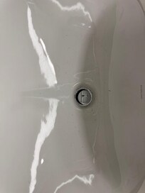 Bathroom sink during check in.