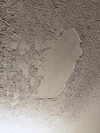 Popcorn ceiling falling down