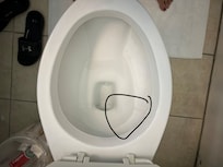 Yellow marks in the toilet