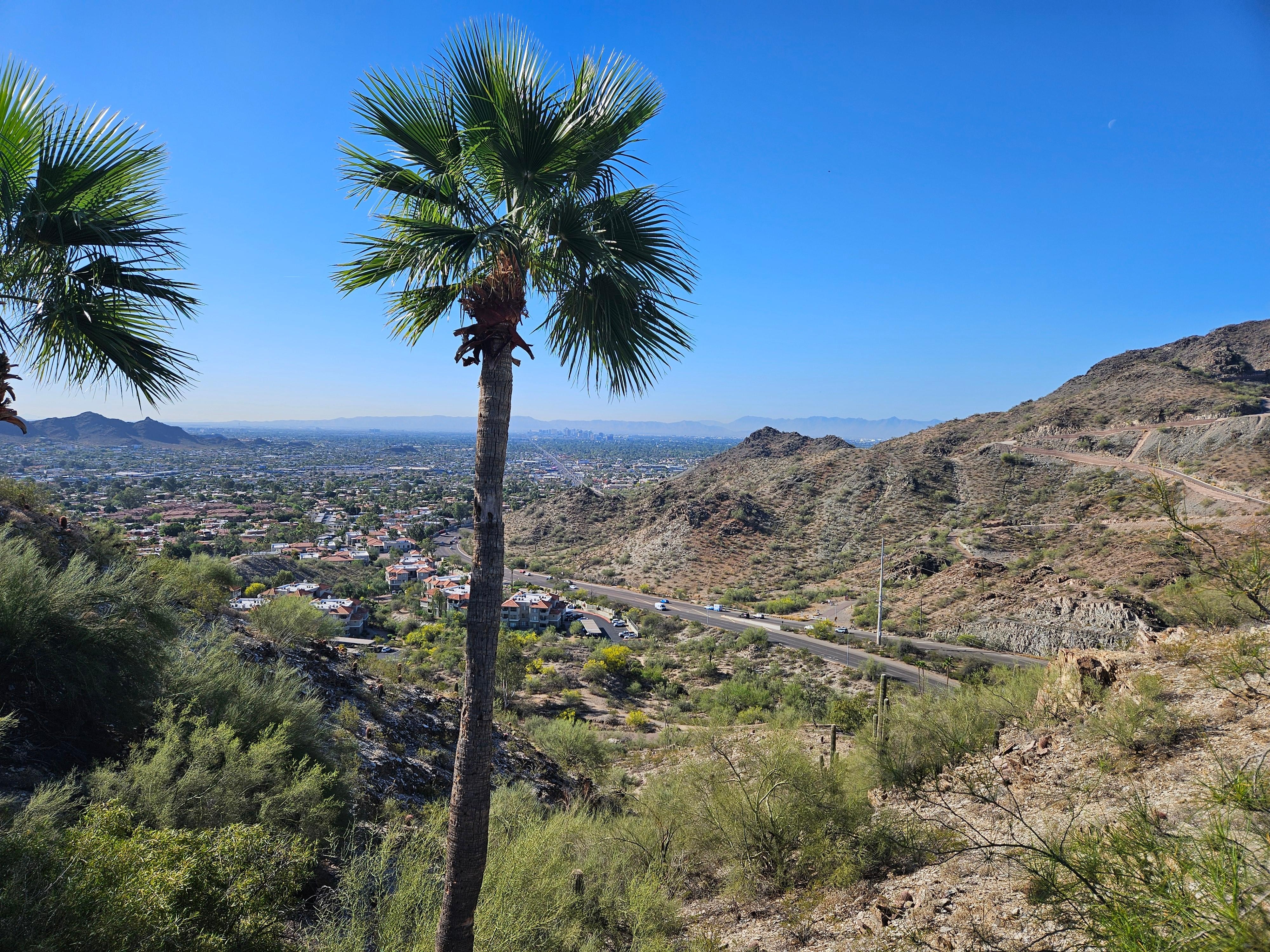 View from restaurant parking lot