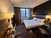 the bathroom was to the right of the photo