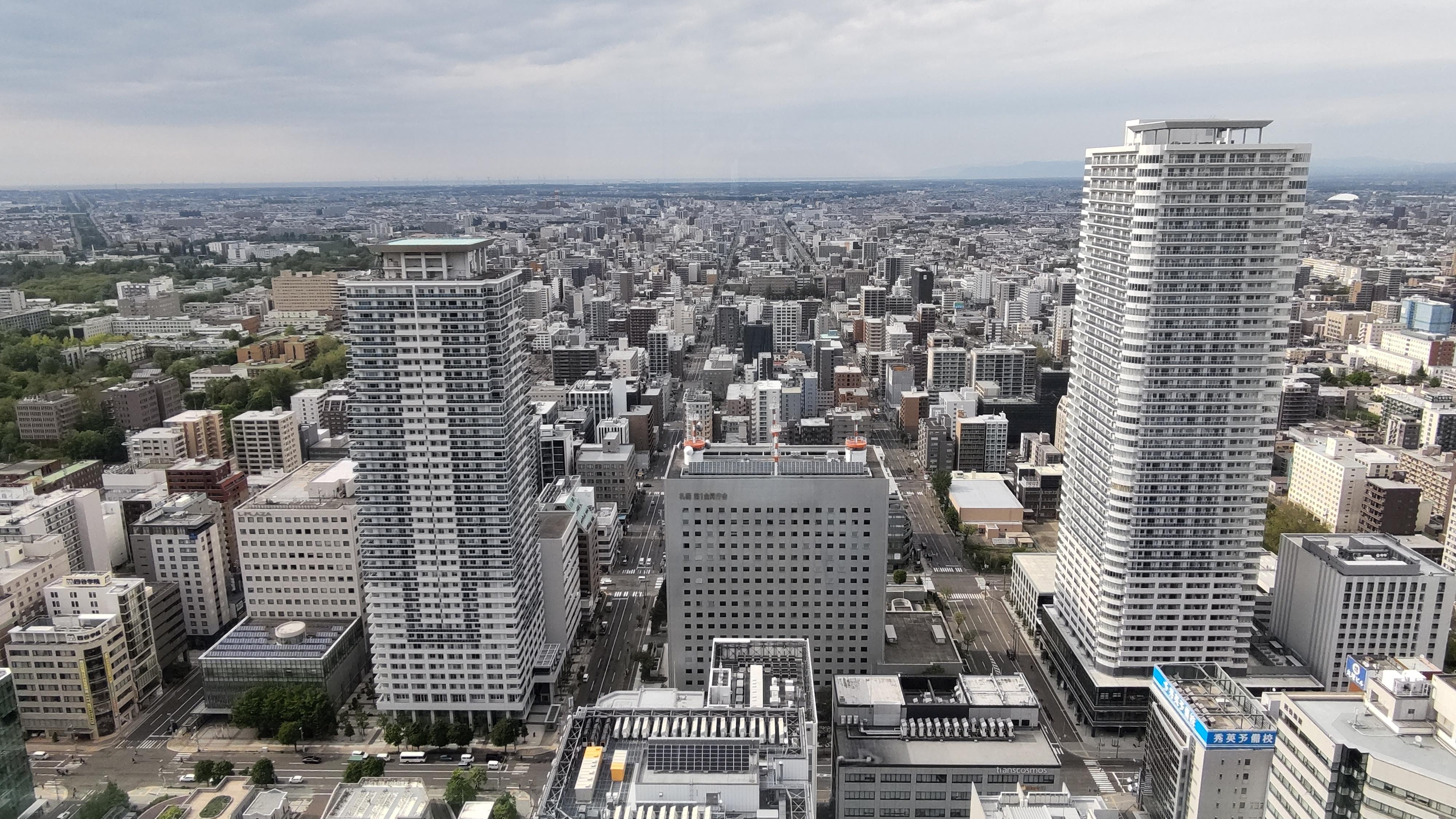 JRタワー展望台の北側の展望が圧巻！
