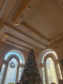 Lobby ceiling, beautiful historic detail.