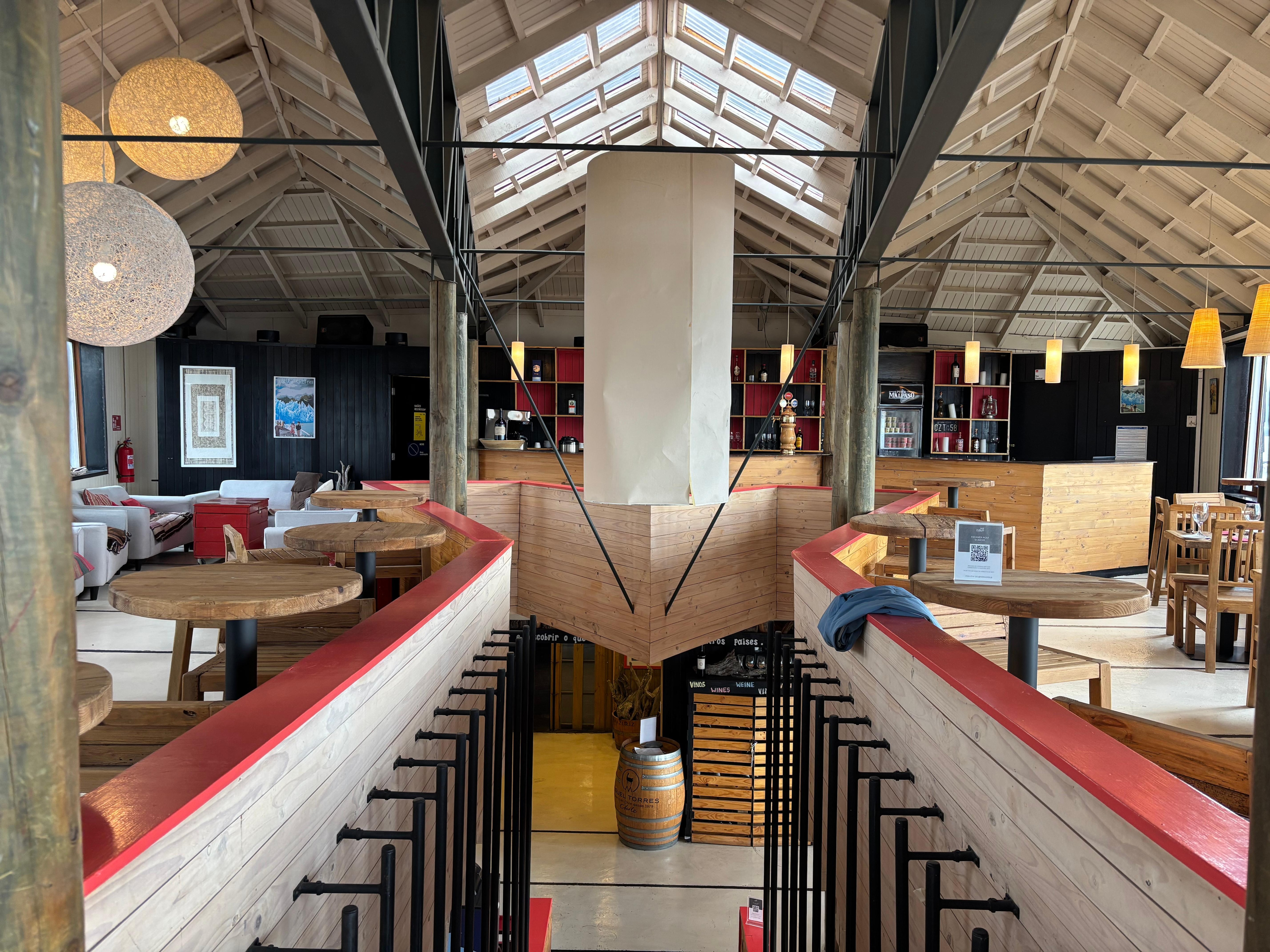 Upper floor of restaurant 