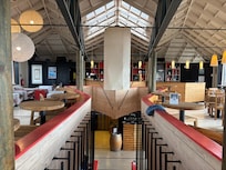 Upper floor of restaurant