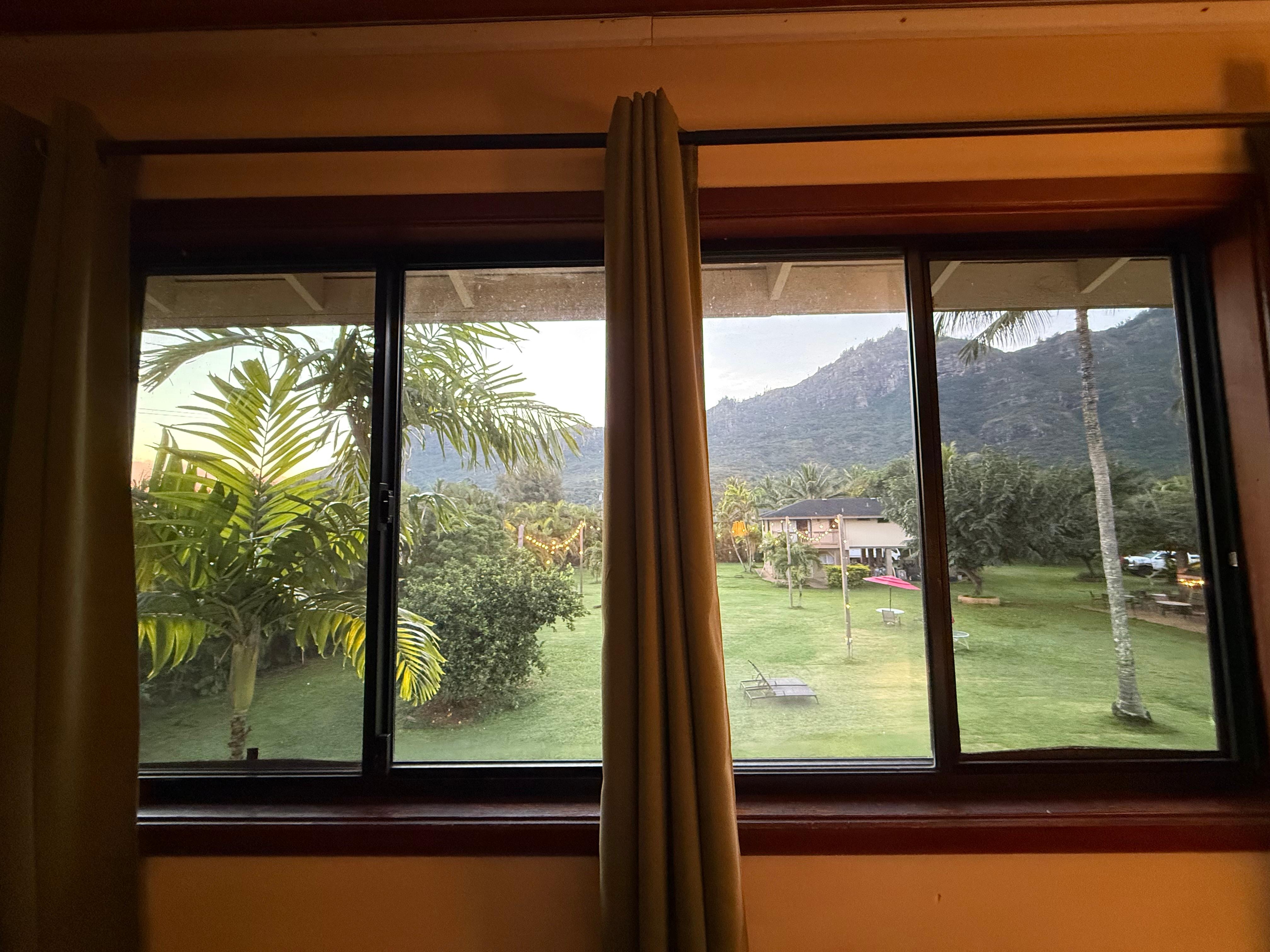 Sunrise from our mountain view room