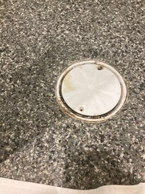 Drain not draining because clogged with filth