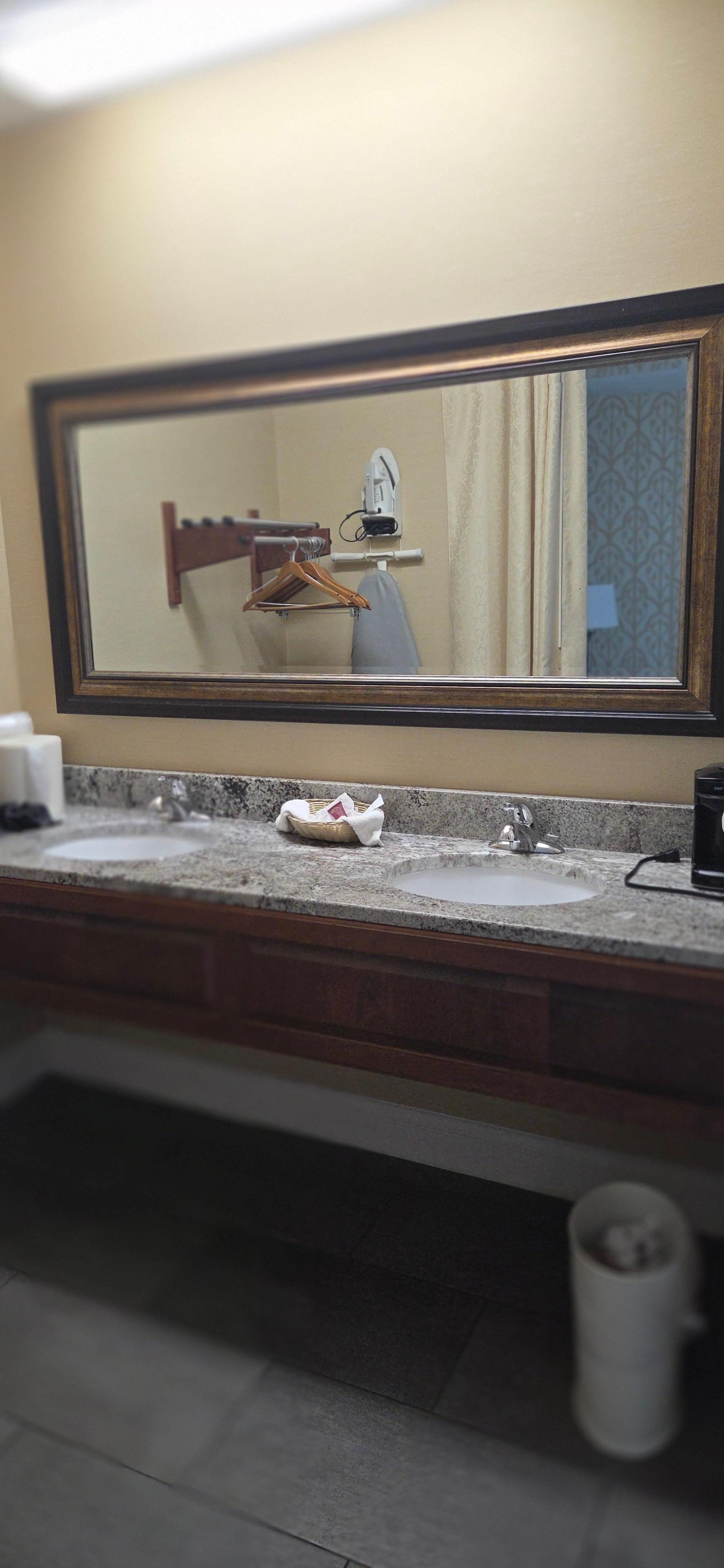 Spacious bathroom. 